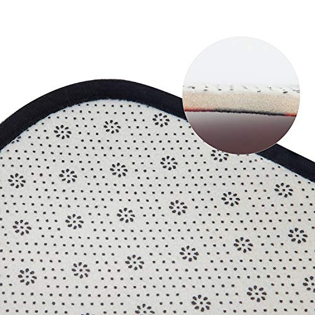 OUR DREAMS Round Area Rugs Children Crawling Mat,Elephant Nursery Decor Residential Carpet for Living Dining Room Kitchen Rugs Decor,Baby Elephants Playing with Butterflies Lovely Kids Room,5Ft(60In