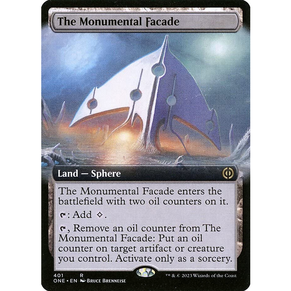Magic: the Gathering - The Monumental Facade (401) - Extended Art - Phyrexia: All Will Be One