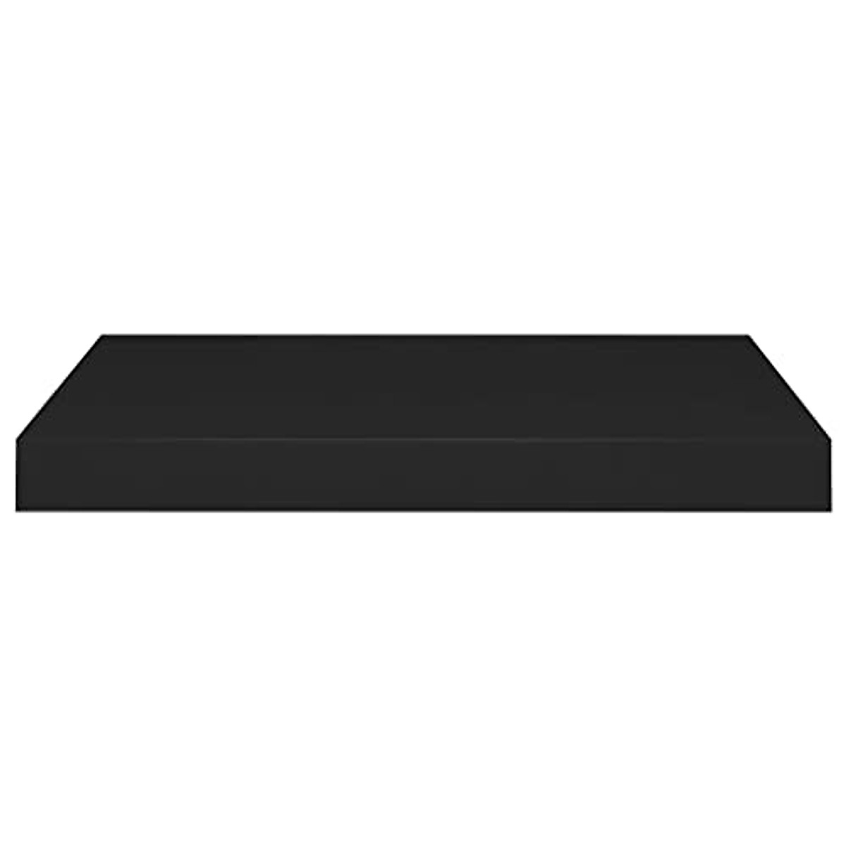 DYRJDJWIDHW Floating Wall Shelves 4 pcs Bookshelf for Bedroom,Shelves,Wood Bookcase,Suitable for Bedroom, Office, Living Room, Study,Black 19.7"x9.1"x1.5" MDF