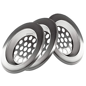 OFXDD Metal Hair Catcher Kitchen, Sink Strainer, Bath Drain Protector 2.5", Drain Protector Hair Catcher, Cover Bathroom Sink Drain Hair Catcher (Pack of 3)