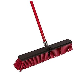 Tidy Tools Large 24'' Multi-Surface Push Broom with Alloy Handle
