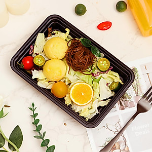 Moretoes 50 Pack Meal Prep Containers Reusable 28 Oz, Plastic Food Prep Containers with Lids, To Go Containers with Lids, BPA-Free, Microwave/Dishwasher/Freezer Safe