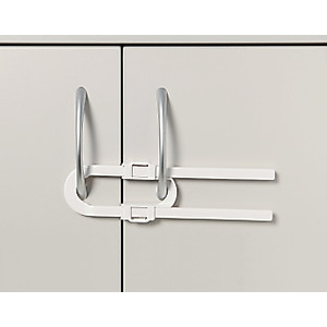 Dreambaby Cabinet Glide Lock Extra Long - Extra Long - Baby Safety Locks White (1 Pack)