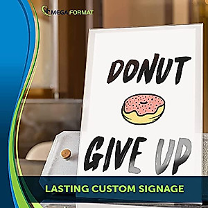 Mega Format Frosted Acrylic Sheet - Durable Thick Plexiglass Sheeting for Artwork, Covers, Window Panes, & Laser Etching Designs - 5" x 7" 1/4 (6mm) - 1pk