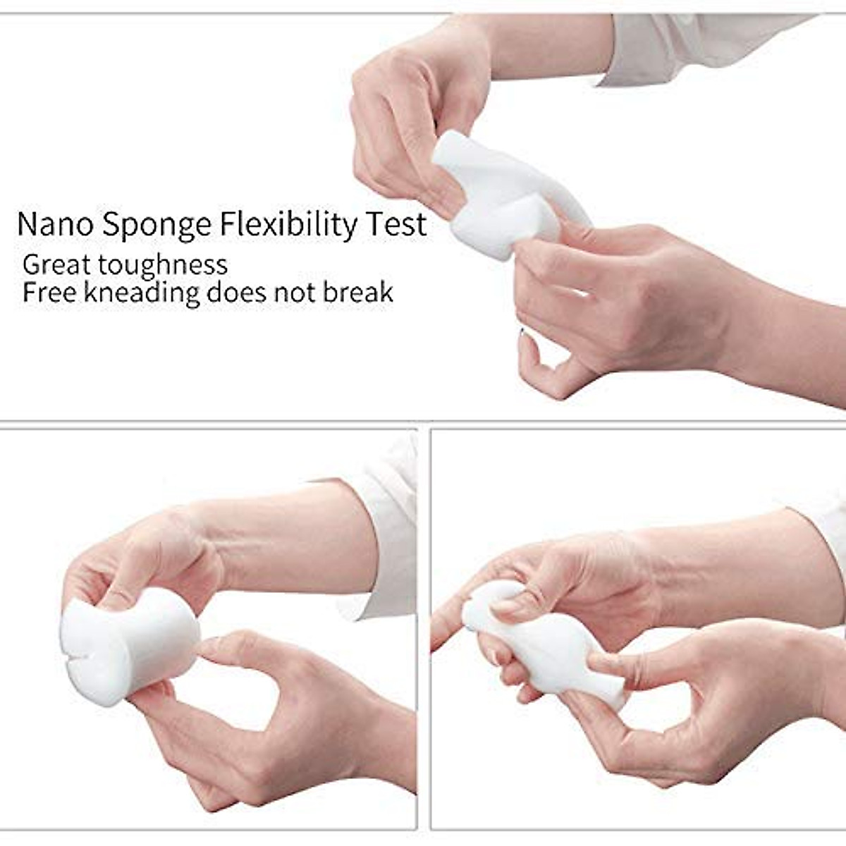 Dr.WOW 21 Pcs/Lot Magic Sponge ,Melamine Sponge - 2X Thicken 2X Long Lasting Cleaning,Eraser Sponge In Kitchen Air Fryers, Bathroom, Office Work Well