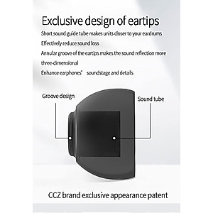 KeepHiFi CCZ Melody IEM Earphones Monitors Hybrid In Ear Headphones 1BA+1DD In Ear Monitors Headphone Wired Professional in Ear Earbuds Wired for Musicians Singers Guitarist Audiophiles (Black No Mic)