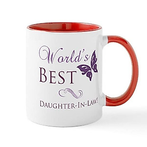 CafePress World's Best Daughter In Law Mug Ceramic Coffee Mug, Tea Cup 11 oz