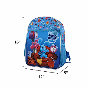 Nickelodeon Blue's Clues & You Girls 16" Backpack 5 piece School Set (One Size, Pink)
