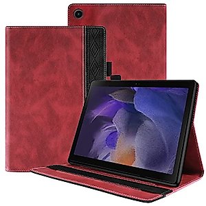 Tablet PC Case Compatible With Samsung Galaxy Tab A8 10.5-Inch 2021 (SM-X200/X205/X207) PU Leather Case Protect Case Adjustable Fixing Strap Bracket Card Slot Shockproof Tablet PC Case Tablet home ( C
