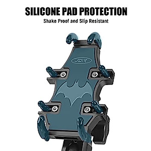 ZIDIYORUO Anti-Vibration Phone Holder for UTV/SXS Off-Road Riding, One Hand Operation Aluminum Heavy Duty Cell Phone Mount, Easy Install iPhones or 4.7"-7.1" Cell Phones on 1.75"-2" Roll Cage