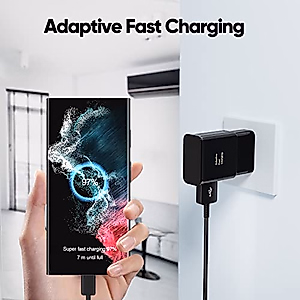 Android Phone Charger, Samsung Charger Fast Charging with 6.6FT Cable for Samsung Galaxy S23/S23 Ultra/S22/S21/S20/S20+/S10/S10+/S10e/S9/S9+/S8/S8Plus/Edge/Active/Note 8/9/10/20(2 Pack)