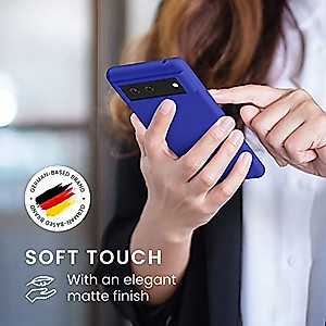 kwmobile Case Compatible with Google Pixel 6 Case - Soft Slim Protective TPU Silicone Cover - Baltic Blue