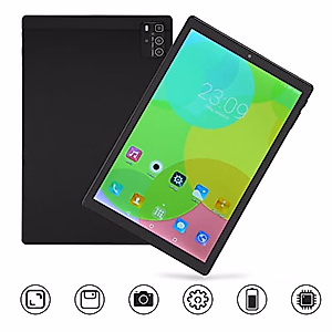 10.1 Inch IPS 2560x1600 HD Tablet,6GB RAM 128GB ROM,Octa Core Tablet,5000mAh Lasting Battery,2.4/5GWiFi Tablet,Portable Kids Tablet for Office School Home