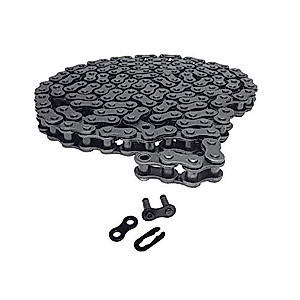 AZSSMUK #35 Roller Chain 5 Feet 40Mn Carbon Steel Material with 1 Connecting Link for Go Kart, Motorcycles, Mini Bike Chain Replacements…
