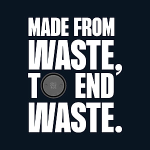 Circular and Co Reusable Now Coffee Cup - World's First Cup Made from Recycled Cups - Traditional Design - Sustainable, Insulated - 340ml/12oz (Chalk, Storm Grey)