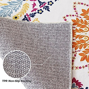 Matace ,8x10 Feet Rectangle, Area Rug, Soft, Durable, Stain Resistant, Distressed, Low Pile, Non-Shedding, Easy Clean, Printed, Living Room Rug,Bedroom Rug, Dining room rug