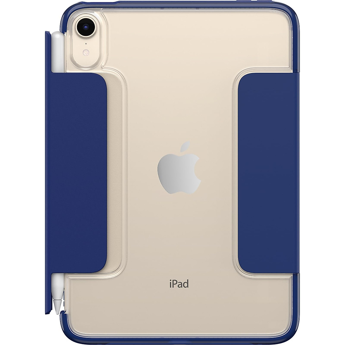 OtterBox - Symmetry 360 Elite Case for 8.3" iPad Mini 6th Gen (ONLY) - Scratch-Resistant Tablet Case with Adjustable Folio and Apple Pencil Holder (Yale Blue)