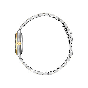 Citizen Ladies' Quartz Dress Bracelet Watch with Crystals, Two-Tone Gold and Day Date