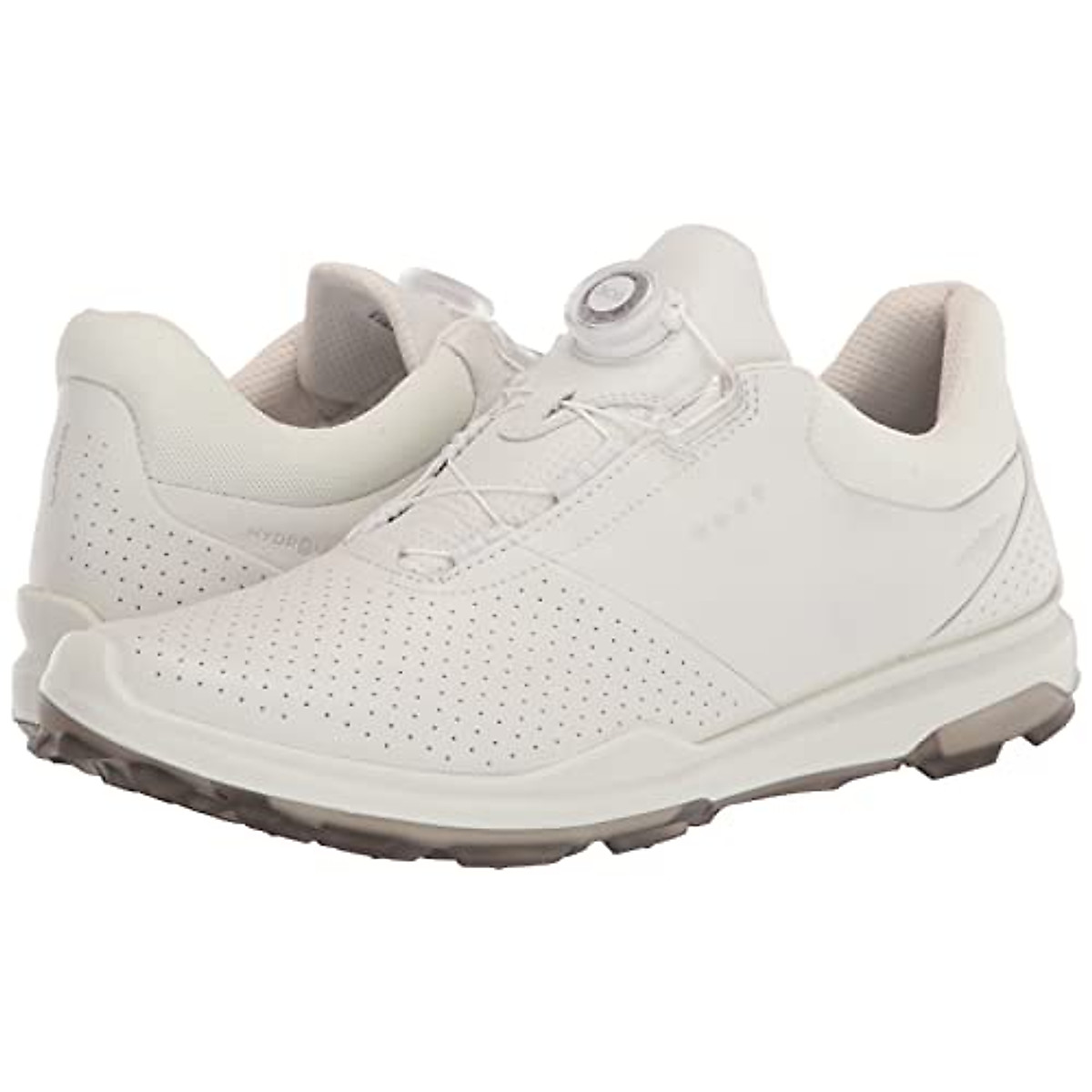 ECCO Men's Biom Hybrid 3 BOA Hydromax Water Resistant Golf Shoe, White, 10-10.5