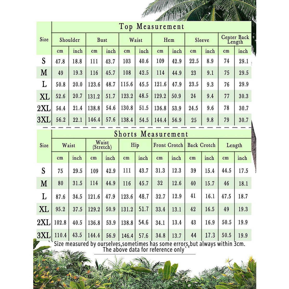 COOFANDY Men's Casual Floral Print Shirt Set Short Sleeve Tropical Leaves Shirt Summer Beach 2 Piece Short Set