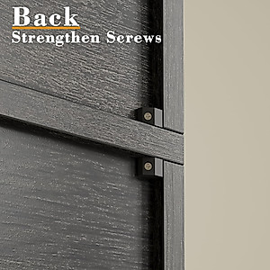 IRONCK Industrial Bookshelves and Bookcases with Doors Set of 2 Floor Standing 6 Shelf Display Storage Shelves 70 in Tall Bookcase for Home Office, Living Room