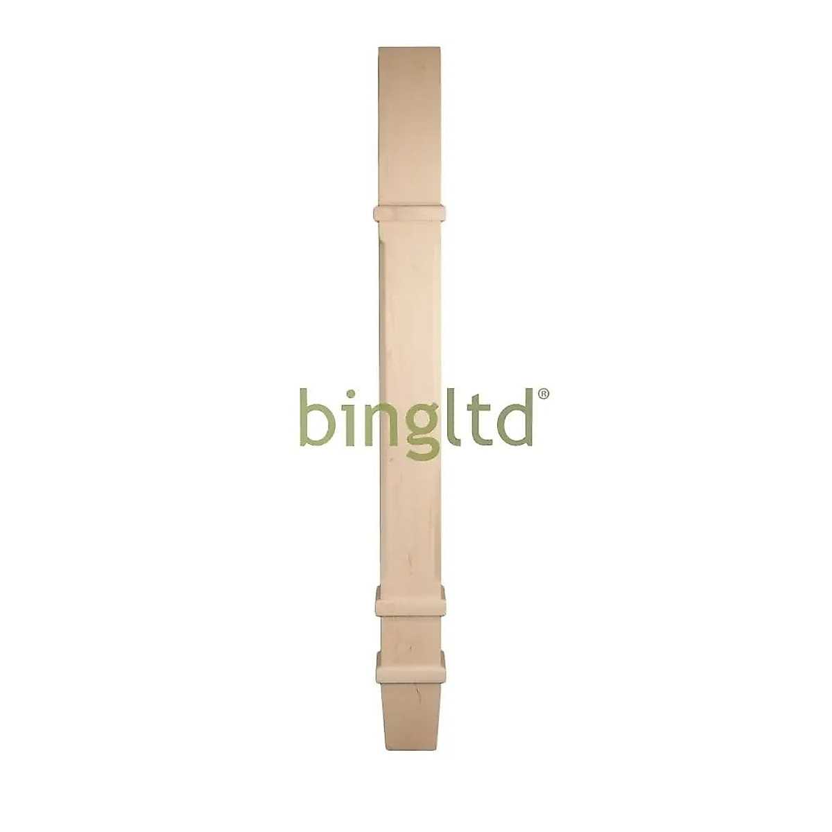 BingLTD - 36 in x 3 in Unfinished Maple Hardwood Post - 1 PC (K14350CP-MA)