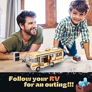 OrbBlaster Rvs for Break Bad Building Set, Upgraded Creative Rvs Building Bricks Merchandise, Camper Van Building Set Toy for Boys Age 8-12