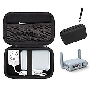 CaseSack case for GL.iNet GL-MT1300 (Beryl) VPN Secure Travel Gigabit Wireless Router and AC Adapter, Also for GL-AR750S-Ext, GL-AR750, GL-MV1000