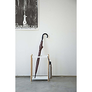 YAMAZAKI home Plain Umbrella Stand White,