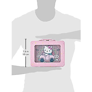 The Tin Box Company Hello Kitty XL Tin Lunchbox with Window , Pink