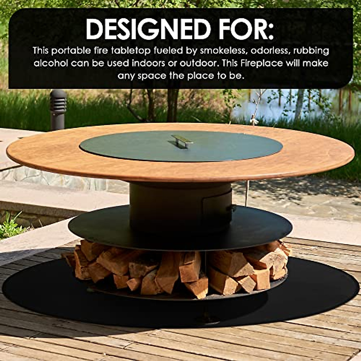 Fire Pit Mat, Fireproof Mat, Terrace fire Pit mats, fire mats, Stove mats, Barbecue Protection mats, Round Lawn Protection mats, Round Under Grill Mat