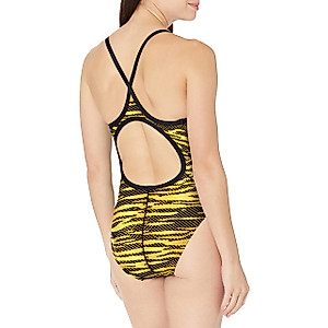 TYR Womens Crypsis Daimondfit, Black Gold, 30