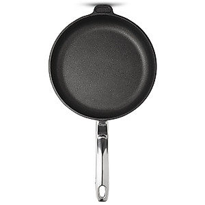 Ozeri 100% Made in Germany and Free of GenX, PFBS, Bisphenols, APEO, PFOS, PFOA, NMP & NEP Professional Series Hand Cast Ceramic Earth Fry Pan, 10-Inch, Black