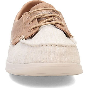Skechers womens Boat Shoe, Natural, 8.5 US