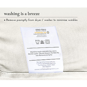 California Design Den - Silky Soft Rayon from Bamboo Cases Standard Size, Set Of 2 For Smooth Hair & Skin, Fits Standard & Queen Pillows, Ivory Pillow Covers