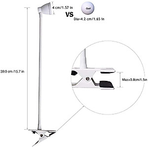 CeSunlight Clip on Reading Light, Clamp Lamp for Desk, 3000-6500K Adjustable Color Temperature, 6 Illumination Modes, 10 Led Beads(White)