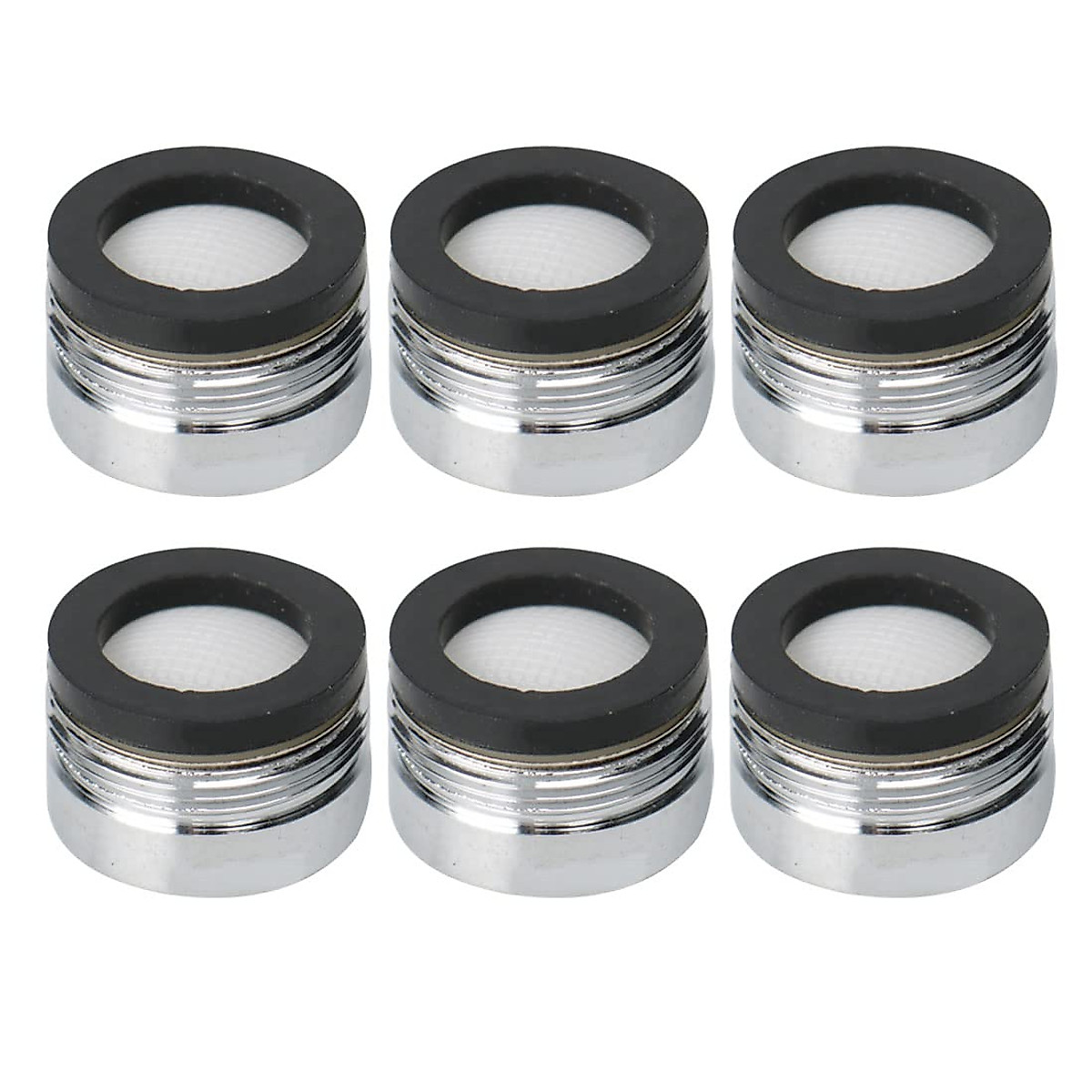 uxcell 6pcs 22mm Faucet Aerators Universal Male Faucet Replacement Part for Bathroom Lavatory Kitchen Sinks Faucet Bidet Faucet