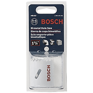 BOSCH HB163 1-5/8 In. Bi-Metal Hole Saw , White