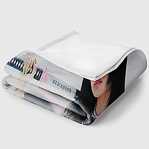 GZDXD Korean Girl Group Poster Blanket, HD Printing Does not Fade, Soft Flannel Throw Blanket, Suitable for Kids Teen Adult Gift (Color 13,50x60in (130x150cm))