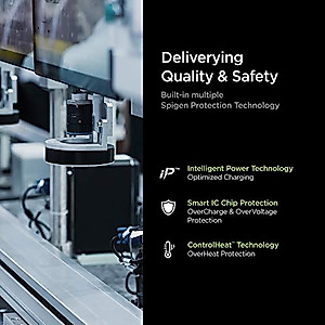 Spigen USB C Charger, 27W USB-C Power Adapter Fast Charging Wall Charger Foldable Plug for iPhone 13 Pro Max 13 Mini 12 11 X iPad Pixel 6 Pro MacBook Air Galaxy S21 Ultra S20 FE Note 20 Plus Z Fold 3