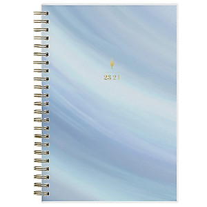 2023-2024 Blue Sky™ Inkwell Press Whirlwind Frosted Polypropylene Horizontal Weekly/Monthly Flex Academic Planning Calendar, 5" x 8", July 2023 to June 2024, 144271