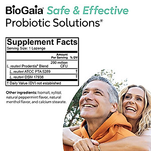 BioGaia Prodentis | Dental Probiotic Lozenges | Promotes Healthy Gums & Teeth | Defends Against Dental Problems | Replenishes Oral Microbiome | Improves Oral Health | Mint Flavor | 30 Day Supply