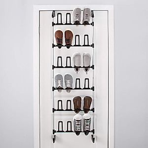 Neu Home Organize It All Over The Door 12-Pair Shoe Storage Rack