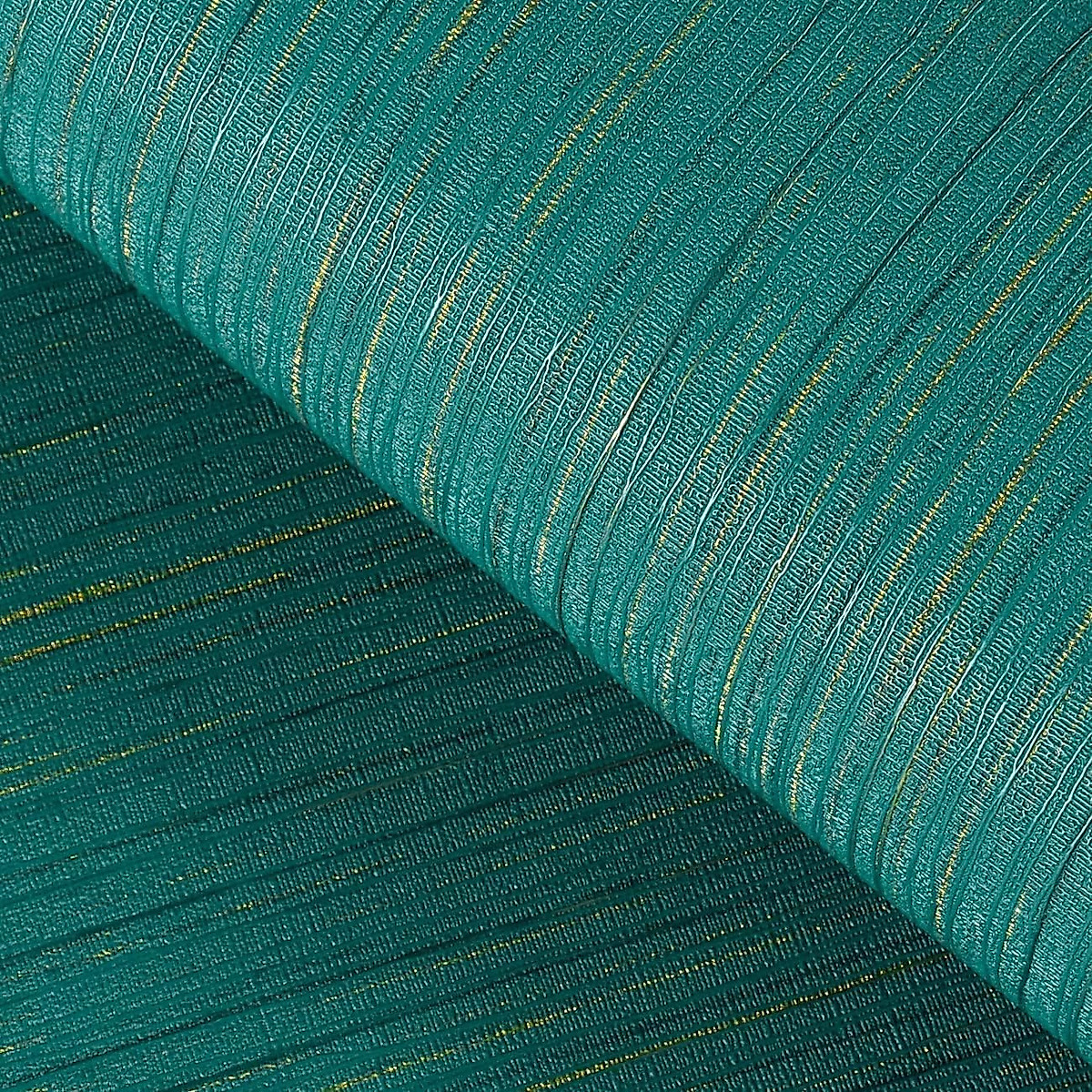 FunStick Teal Green Grasscloth Wallpaper Peel and Stick Textured Fabric Linen Wallpaper Self Adhesive Faux Grasscloth Contact Paper for Room Walls Cabinets Furniture Drawers Desk Removable 15.8"x78.8"