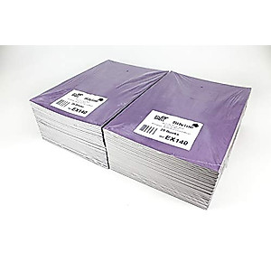 Silvine Tough Shell A4 Exercise Book, 80 Pages 8mm Feint & Margin. Purple Laminated Cover [Pack of 50]