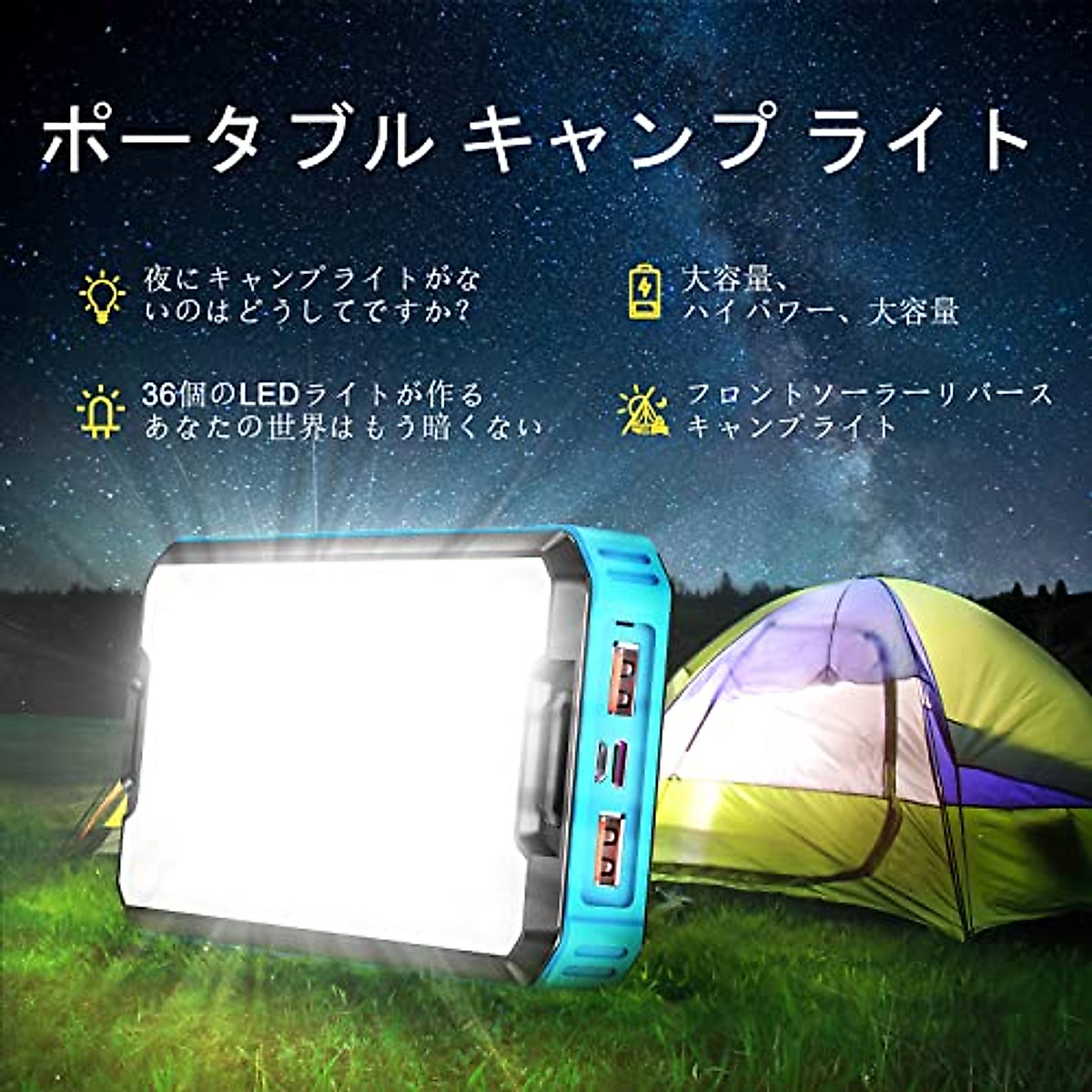 Solar Charger Power Bank 30000mAh, PD 20W Solar Phone Charger QC3.0 Fast Charging, 10W Wireless Charging, LED Flashlight Waterproof, Outdoor Solar Powerbank Portable Charger for iPhone Android