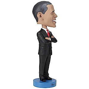 Royal Bobbles Barack Obama Bobblehead, Premium Polyresin Lifelike Figure, Unique Serial Number, Exquisite Detail