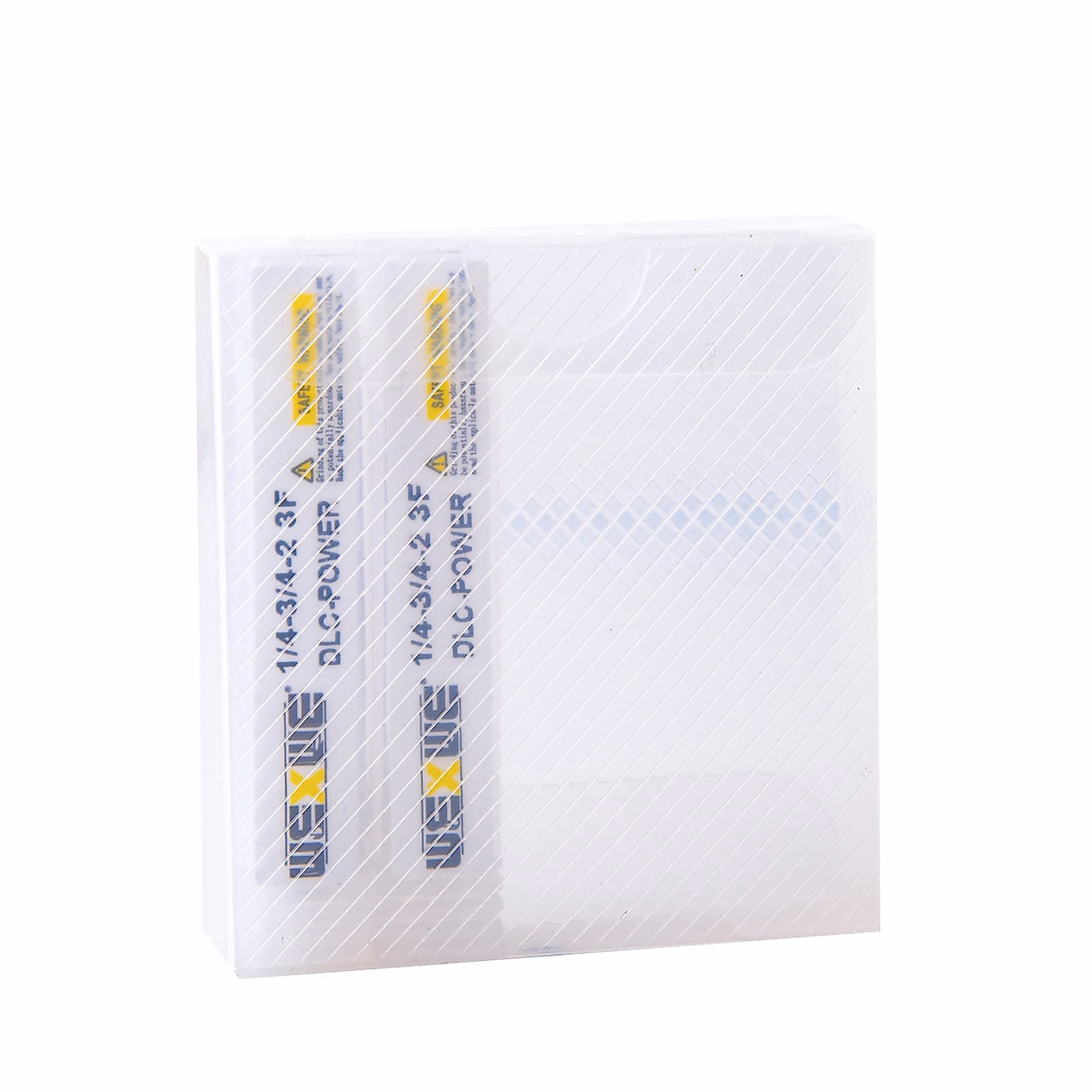 WEXWE Tools DLC Series Carbide Square End Mill, Diamond-Like Coating, End Mill for Aluminum, Copper, Magnesium Alloys, High Silicon Aluminum, Composite Materials,3 Flute,1/4 Shank (.25(1/4)", 2pcs)