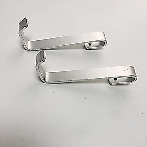 YES Time Shower Glass Door Hooks , 2 Piece Over The Door Hooks for Bathroom Frameless Glass Shower Door, Towel Hanger,Length 10cm/3.93" (Hook Inner Diameter of 9mm/0.35")