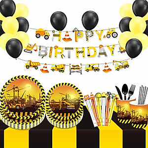 48 Pack Construction Mini Bubble for Boys and Girls- Construction Theme Birthday Party Supplies Favor-Dump Truck Party Decoration Kit (Contains Liquid